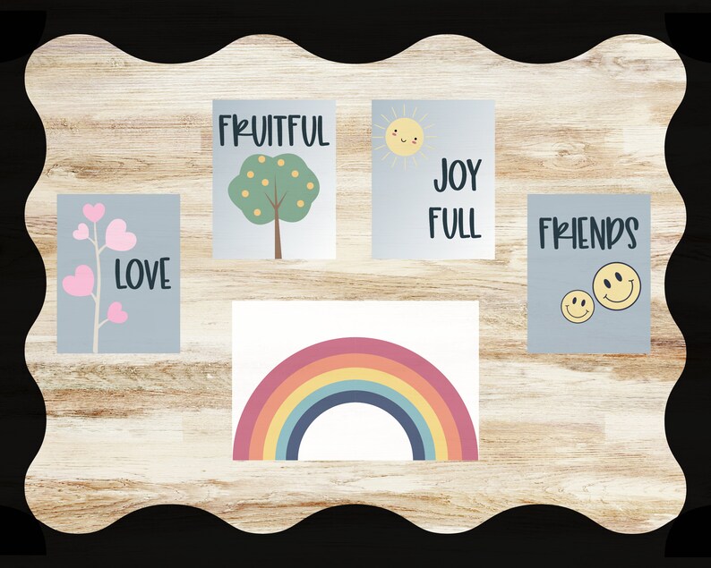 Joy Full Classroom Posters / Classroom Art / Elementary Decor / Rainbow ...