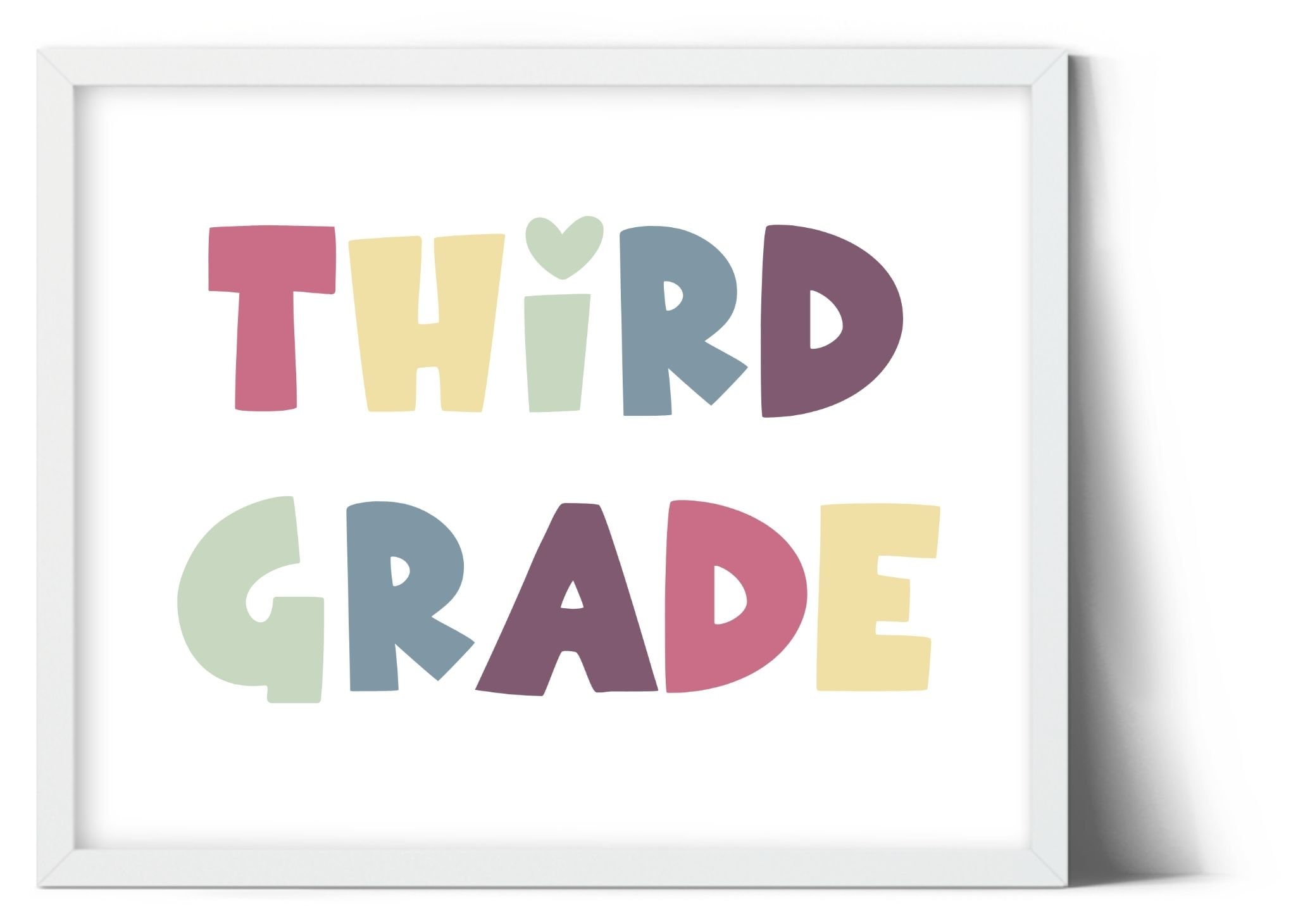Third Grade / Classroom Door Sign / Printable Wall Art / Classroom ...