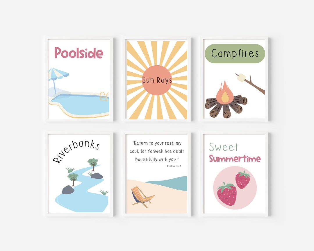 Summer Bulletin Board / Classroom Art / Christian Classroom Decor ...