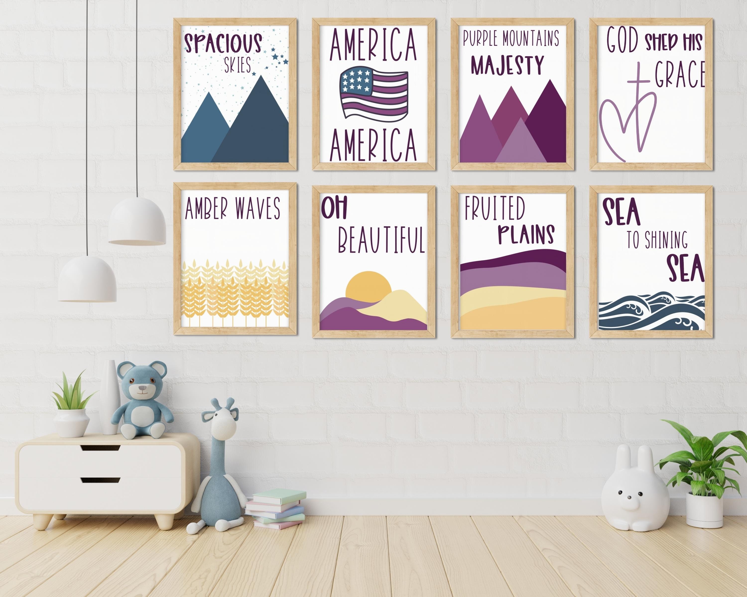 America the Beautiful Classroom Posters / Classroom Decor / - Etsy