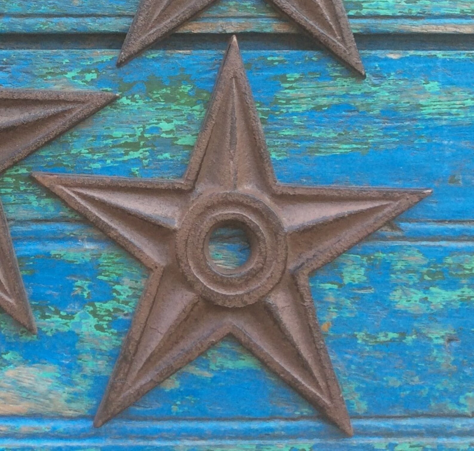 Cast Iron Rustic SET OF 4 Western Decor Primitive Star | Etsy