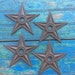 Cast Iron Rustic SET OF 4 Western Decor Primitive Star - Etsy