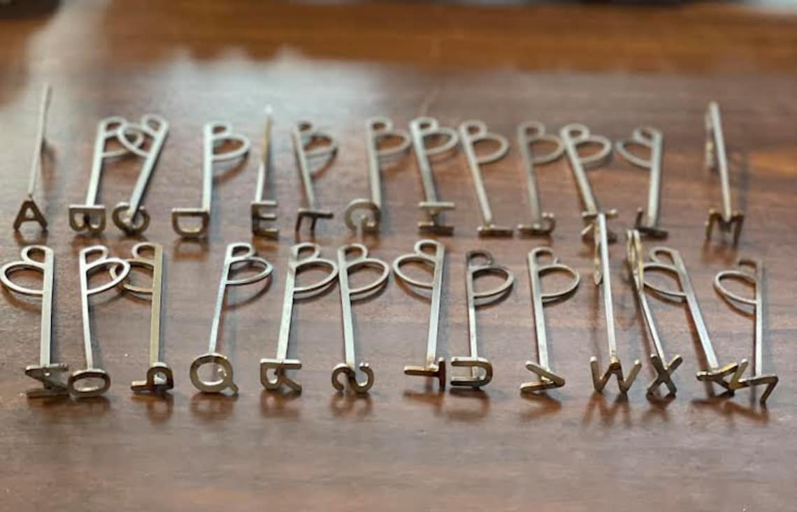 1/2" ~ 26 Alphabet Branding Irons - 1/2" Letter - ALL 26 Letters A-Z ...