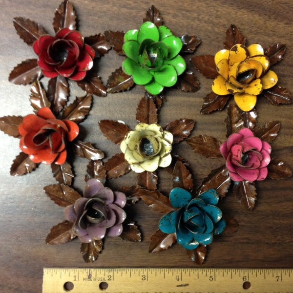 Metal Flowers - Etsy