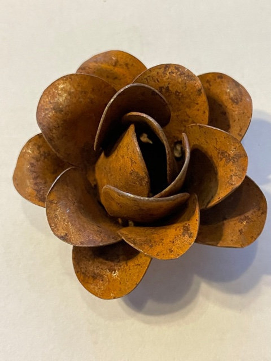 1.75 Rusty Metal Rose Head approx 1.75 No Leaves - Etsy