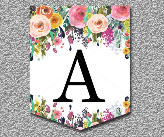 Party Supplies Party Décor Daisy A-Z Banner Birthday Baby Shower ...