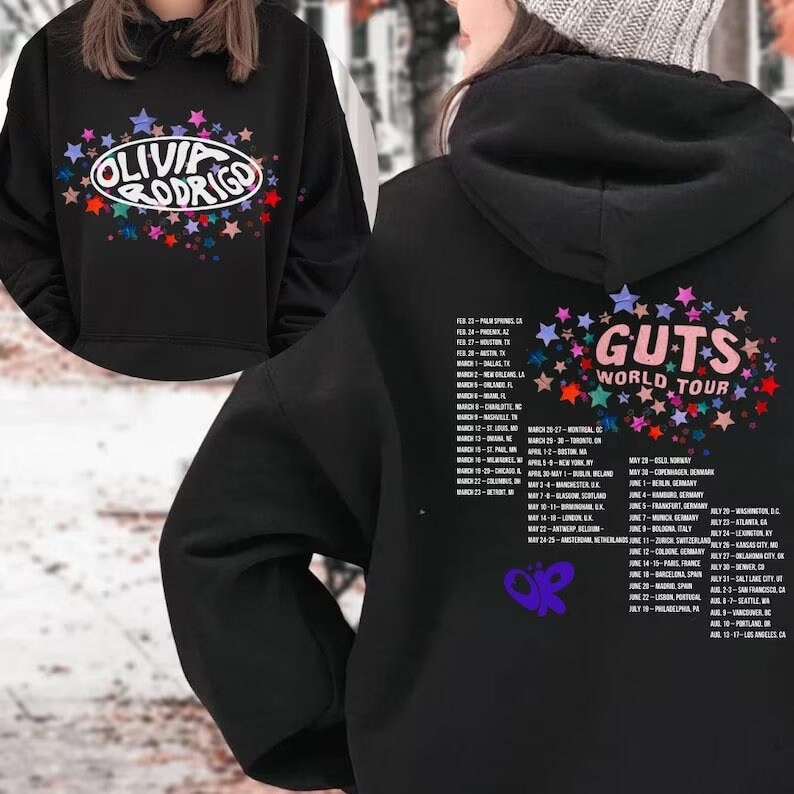 Olivia Rodrigo Guts Tour 2024 Shirt Guts World Tour 2024 Shirt Olivia