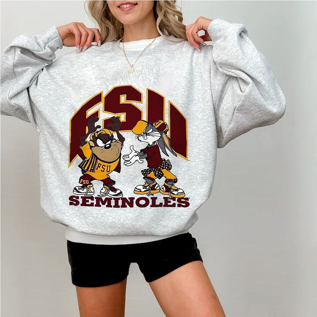 Vintage Looney Tunes FSU Sweatshirt, Florida State Crewneck, Florida ...