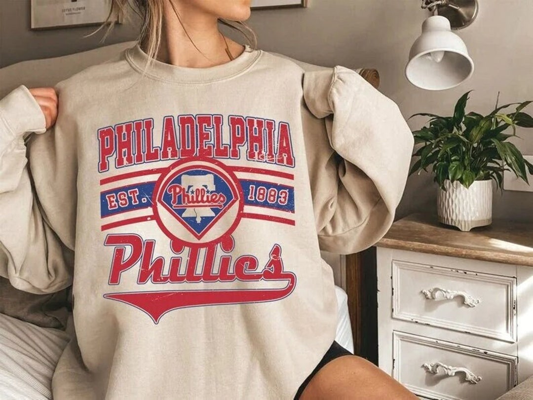 Vintage Phillies Sweatshirt, Philadelphia Baseball Hoodie, Philadelphia Baseball Shirt, Baseball ...