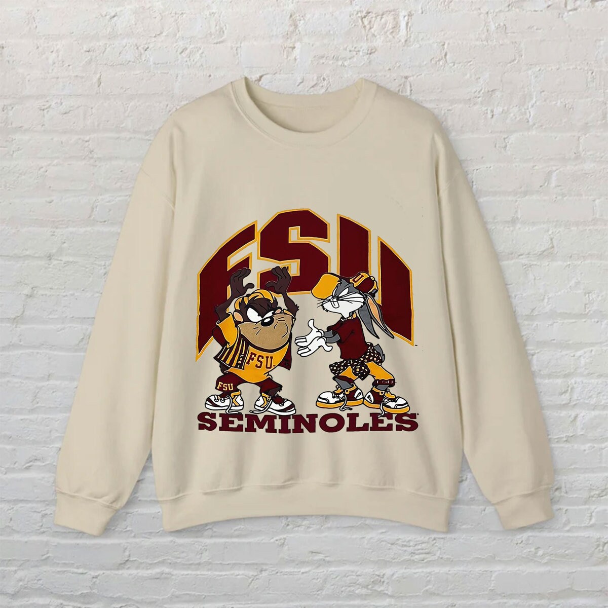 Vintage Looney Tunes FSU Sweatshirt, Florida State Crewneck, Florida ...