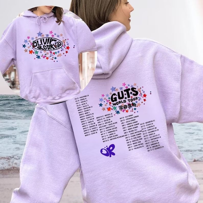Olivia Rodrigo Guts Tour 2024 Shirt Guts World Tour 2024 Shirt Olivia