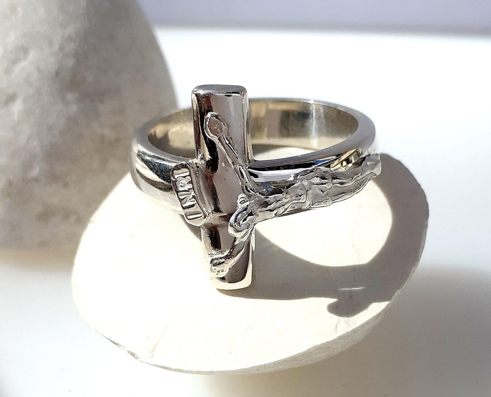 Crucifix Ring - Etsy