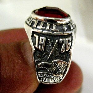 American College Ring in Silver - Etsy