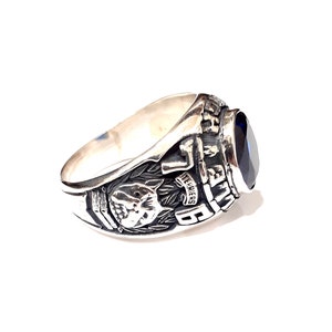 American College Ring in Silver - Etsy