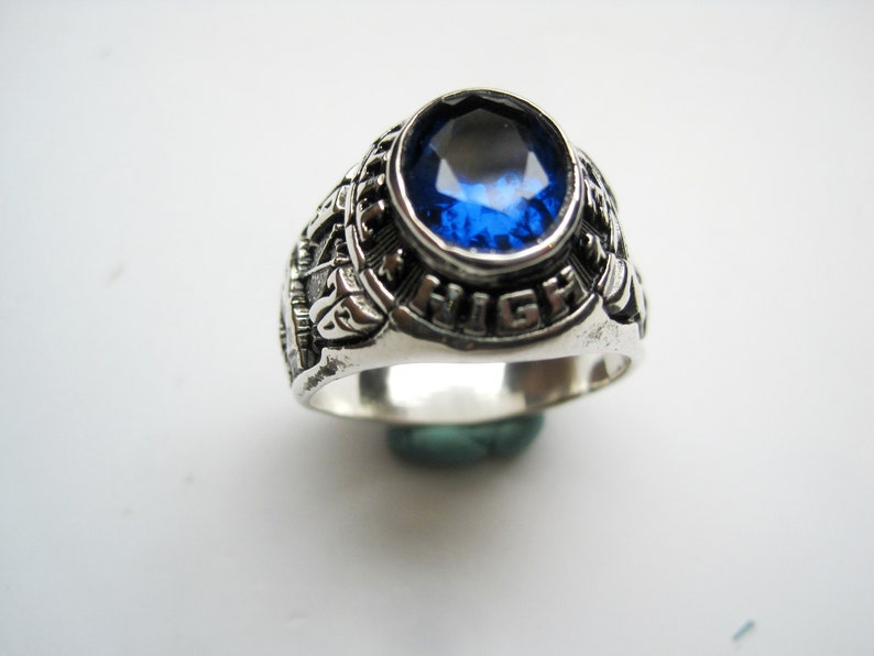 American College Ring in Silver - Etsy