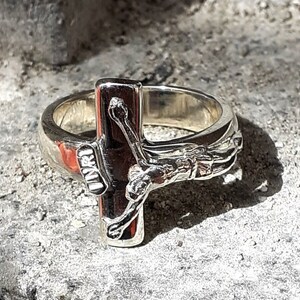 Crucifix Ring - Etsy
