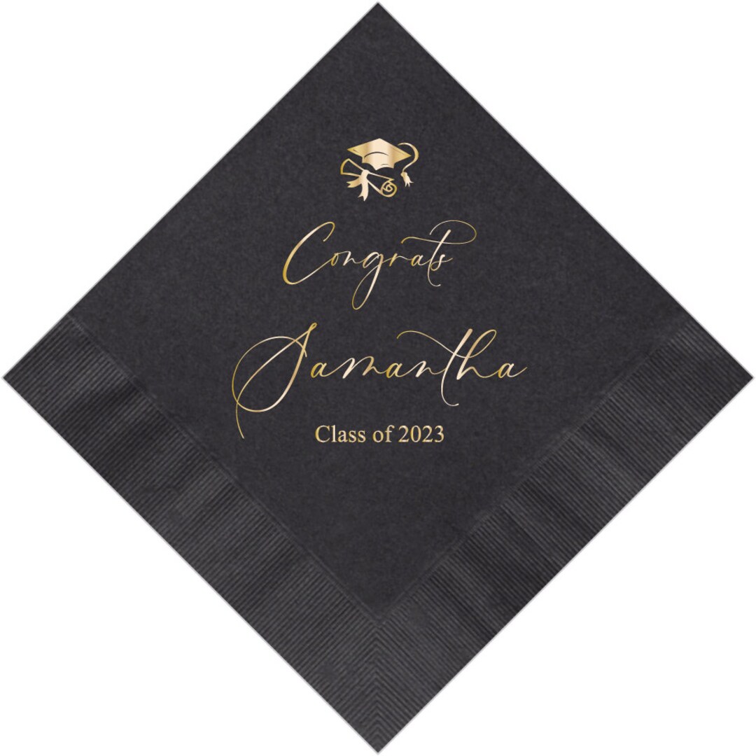 Personalized Napkins Graduation Ceremony Party Printed Custom Napkins ...