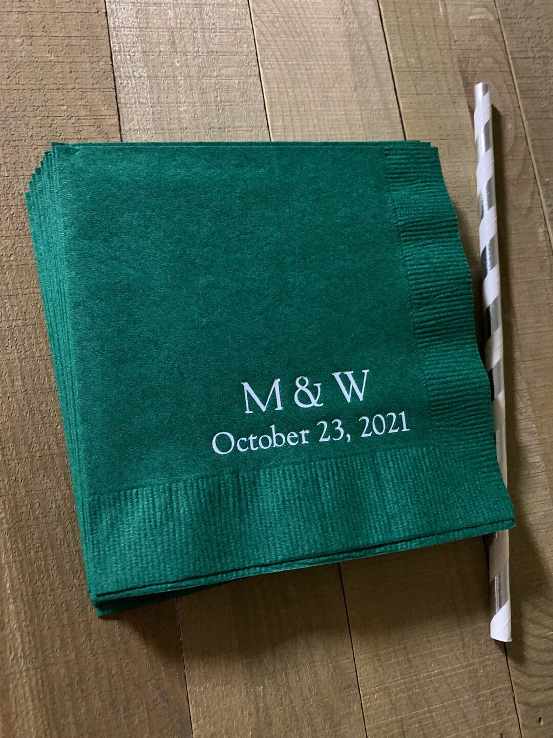 Personalized Napkins Personalized Napkins Wedding Personalized Cocktail ...