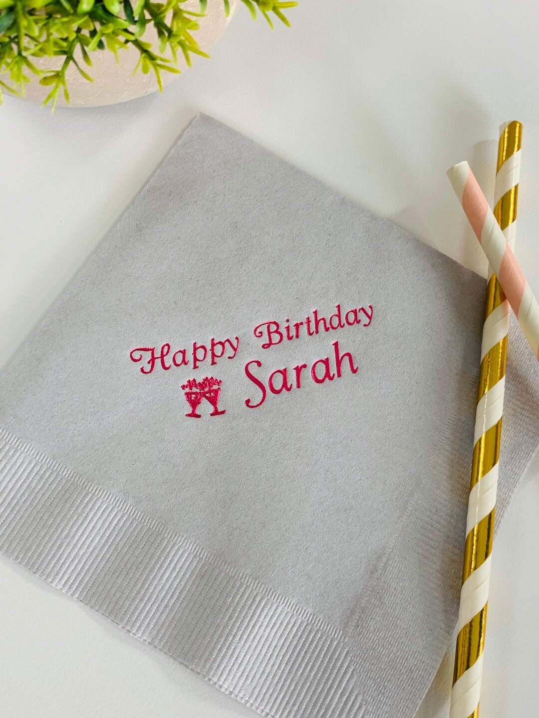 50 Personalized Napkins Personalized Napkins Printed Personalized ...