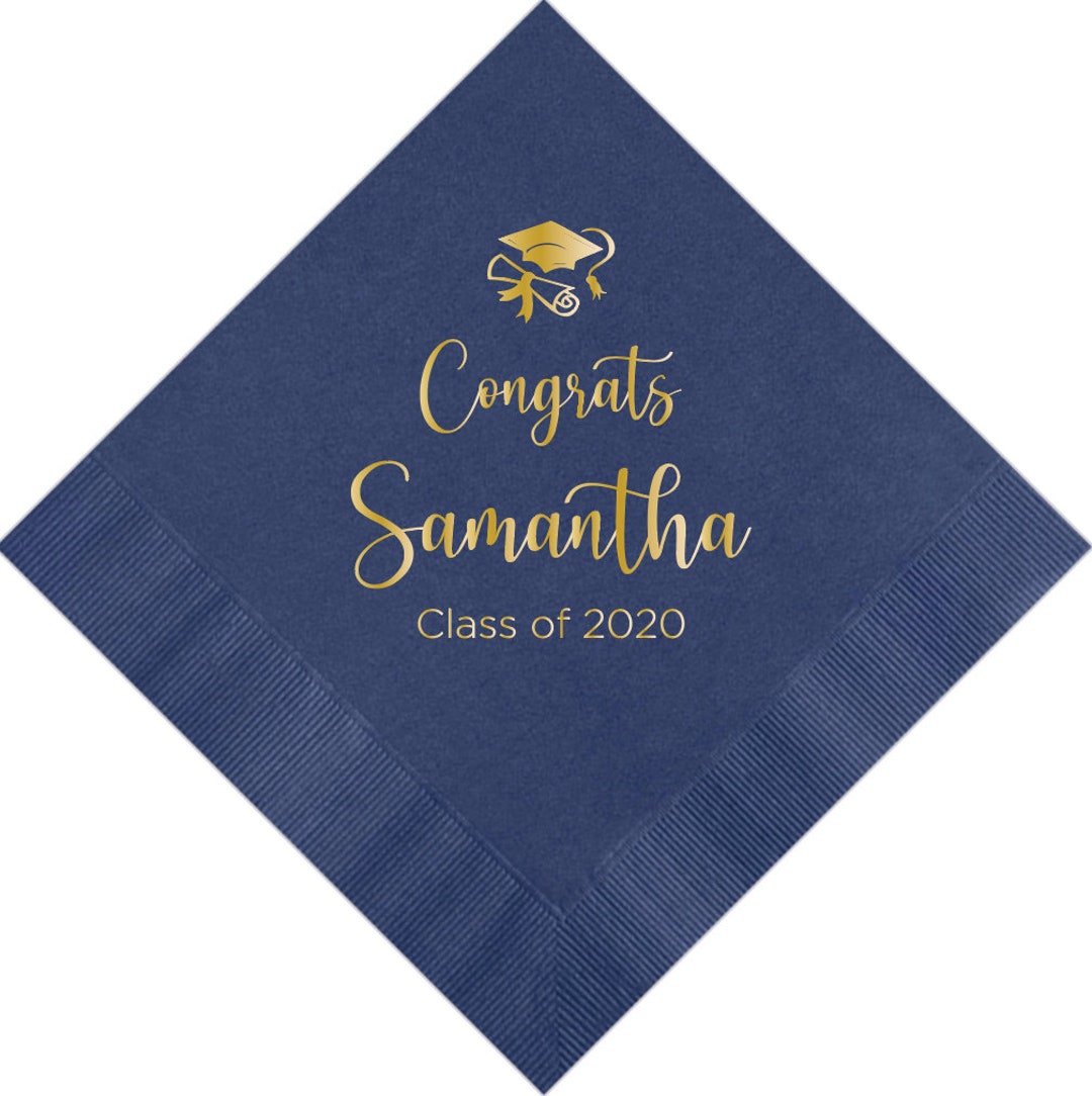 Personalized Napkins Graduation Ceremony Party Printed Custom Napkins ...