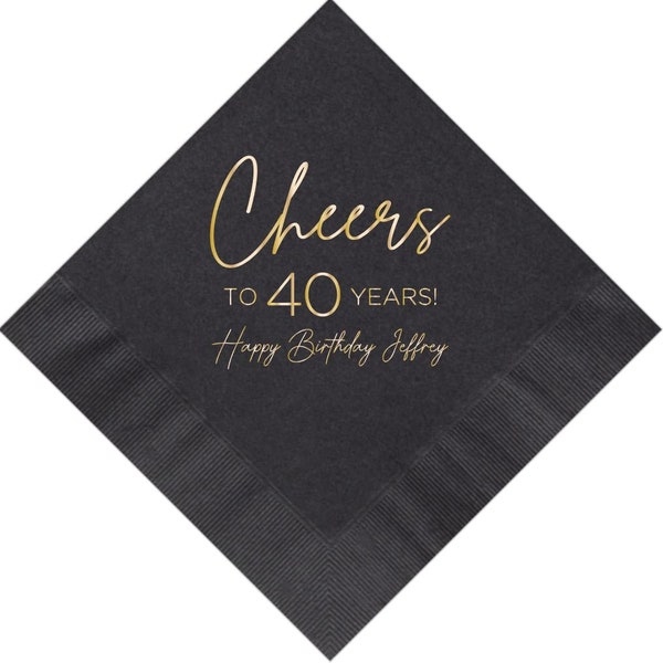 Birthday Napkins - Etsy