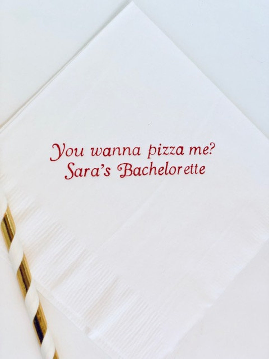 Personalized Napkins Personalized Napkins Pizza Personalized Cocktail ...