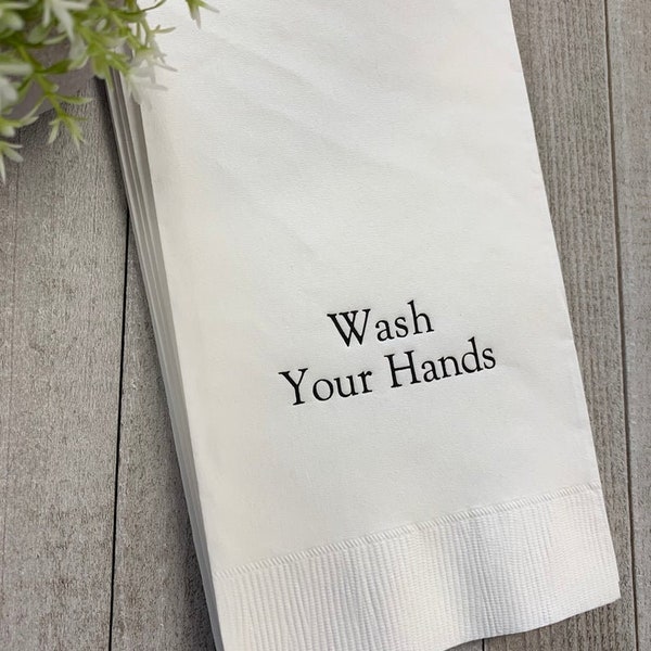 Disposable Hand Towels Bathroom Monogram - Etsy