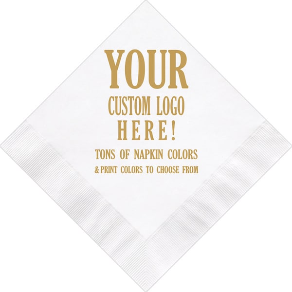 Custom Logo Napkins - Etsy