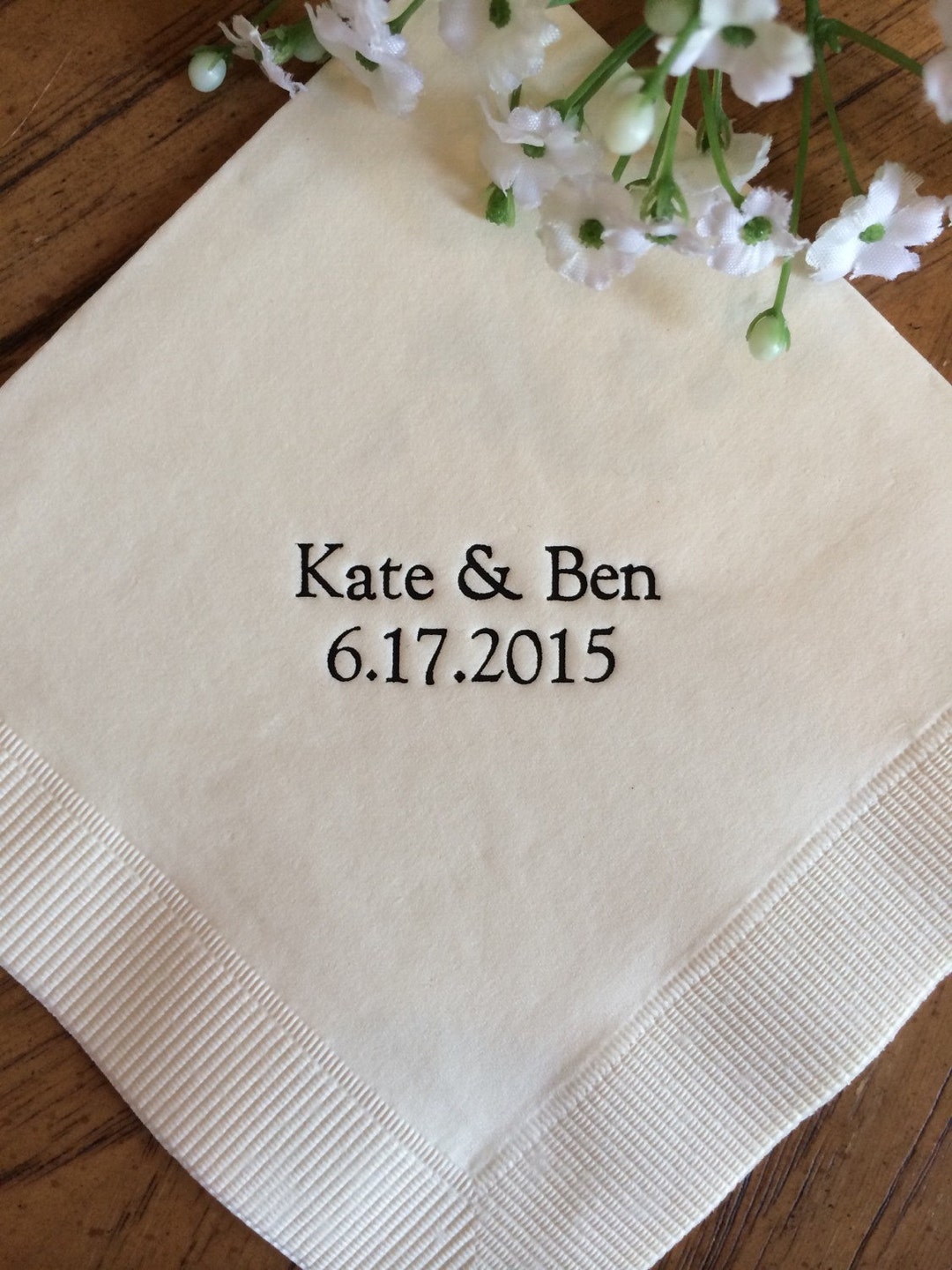 50 Personalized Napkins Personalized Napkins Wedding Personalized ...