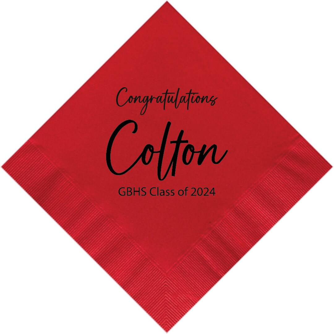 Personalized Napkins Graduation Ceremony Party Printed Custom Napkins ...