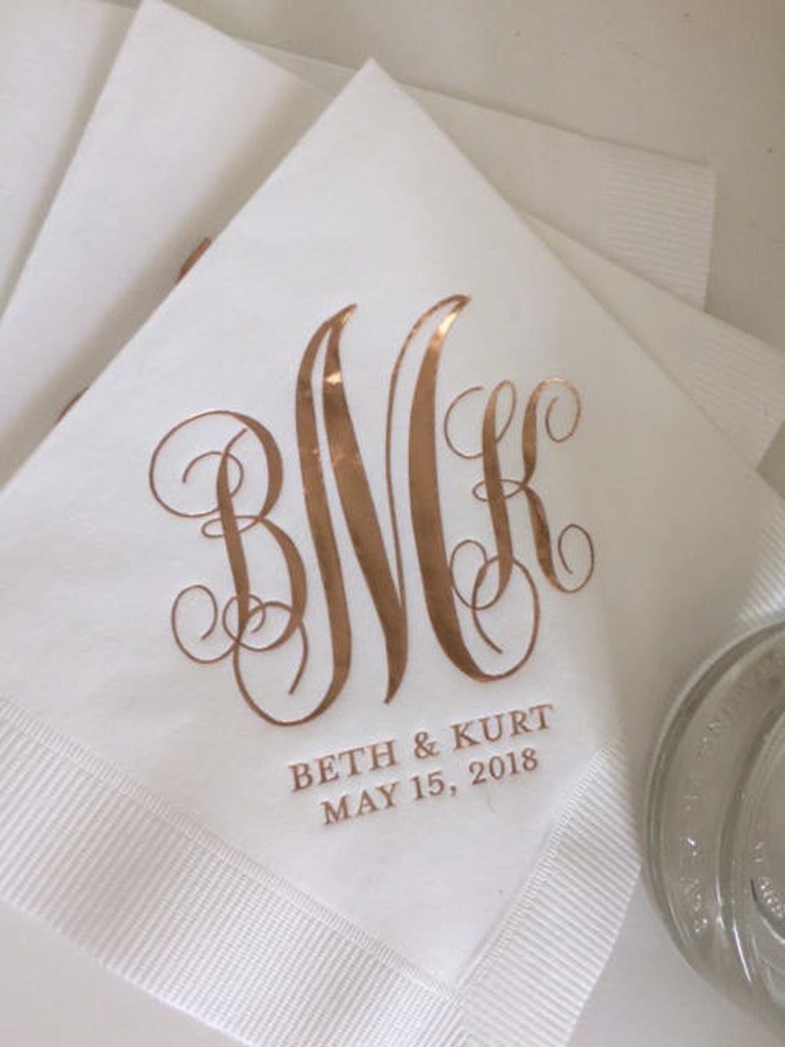 Personalized Napkins Personalized Napkins 3 Ply Premium - Etsy