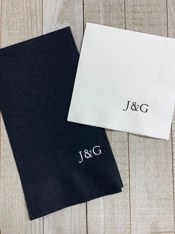Personalized Napkins Personalized Napkins Wedding Personalized - Etsy