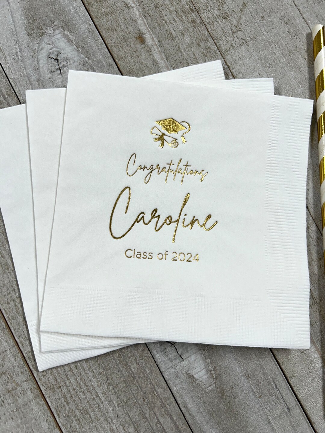 Personalized Napkins Graduation Ceremony Party Printed Custom Napkins ...
