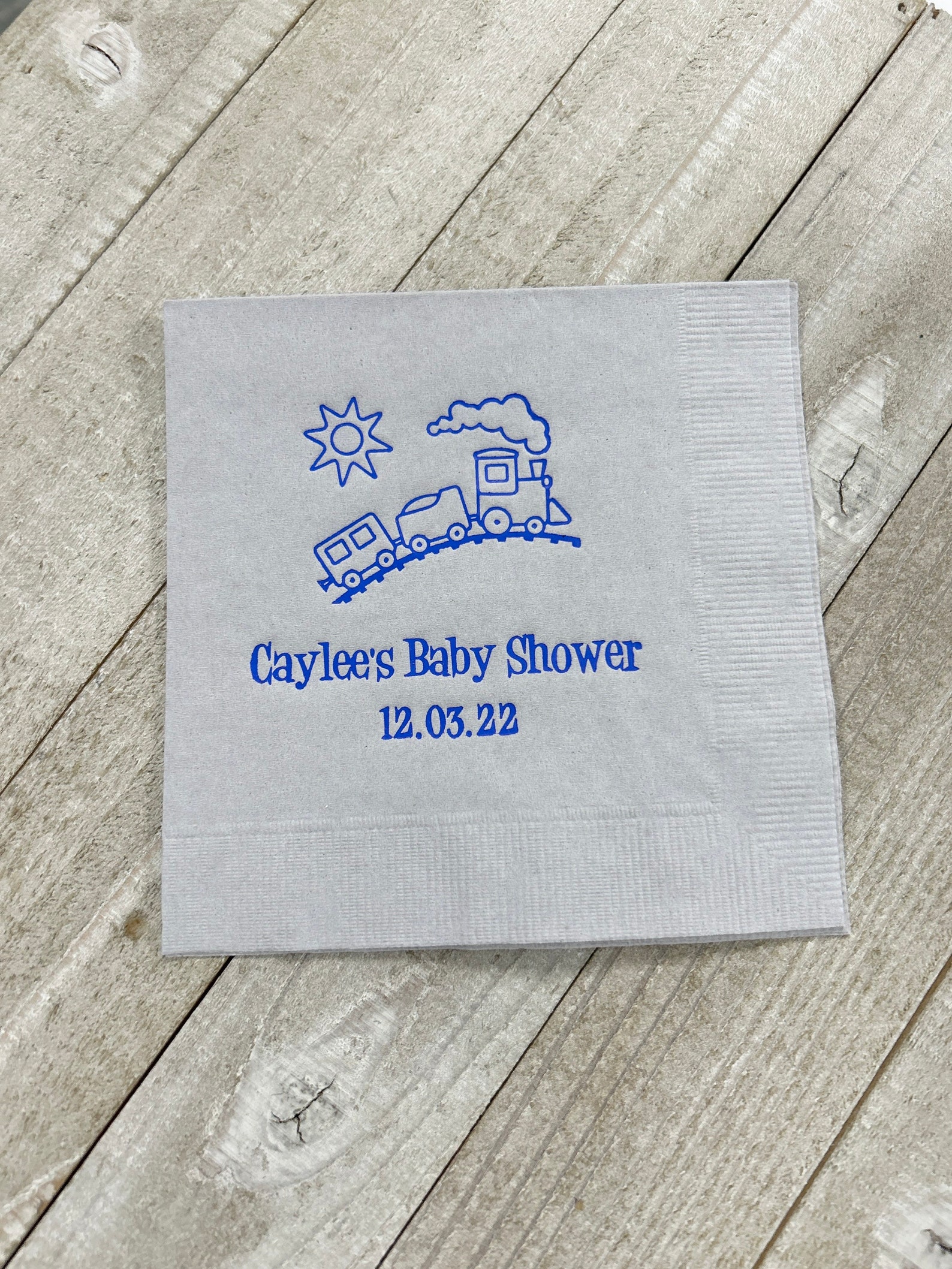 Personalized Napkins Child Child's Train Choo Choo All - Etsy