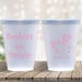 Personalized Frosted Cups Graduation Party Custom Cups Monogram Cups ...