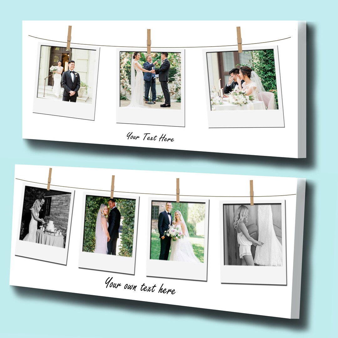 Fantastic Personalised Polaroid Prints on Framed Canvas to Look Like ...