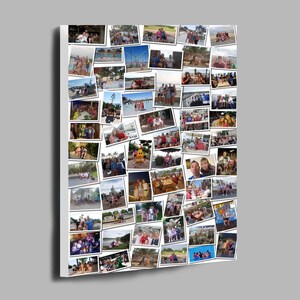 Fantastic Personalised Random Photo Collage Montage Box Framed Canvas ...