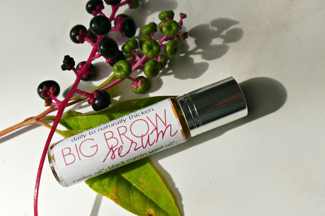 Organic Eyebrow Growth Serum: Natural Brow Roll on (10ml) - Etsy