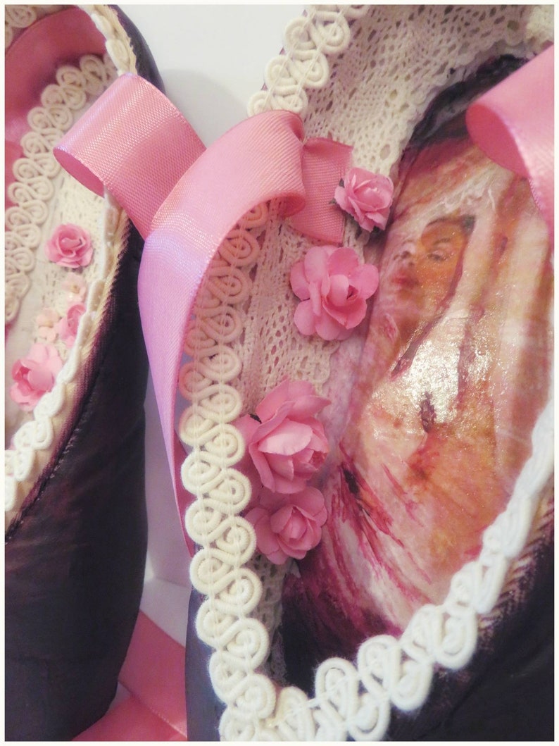 Painted Decorated Pointe Shoes - Etsy
