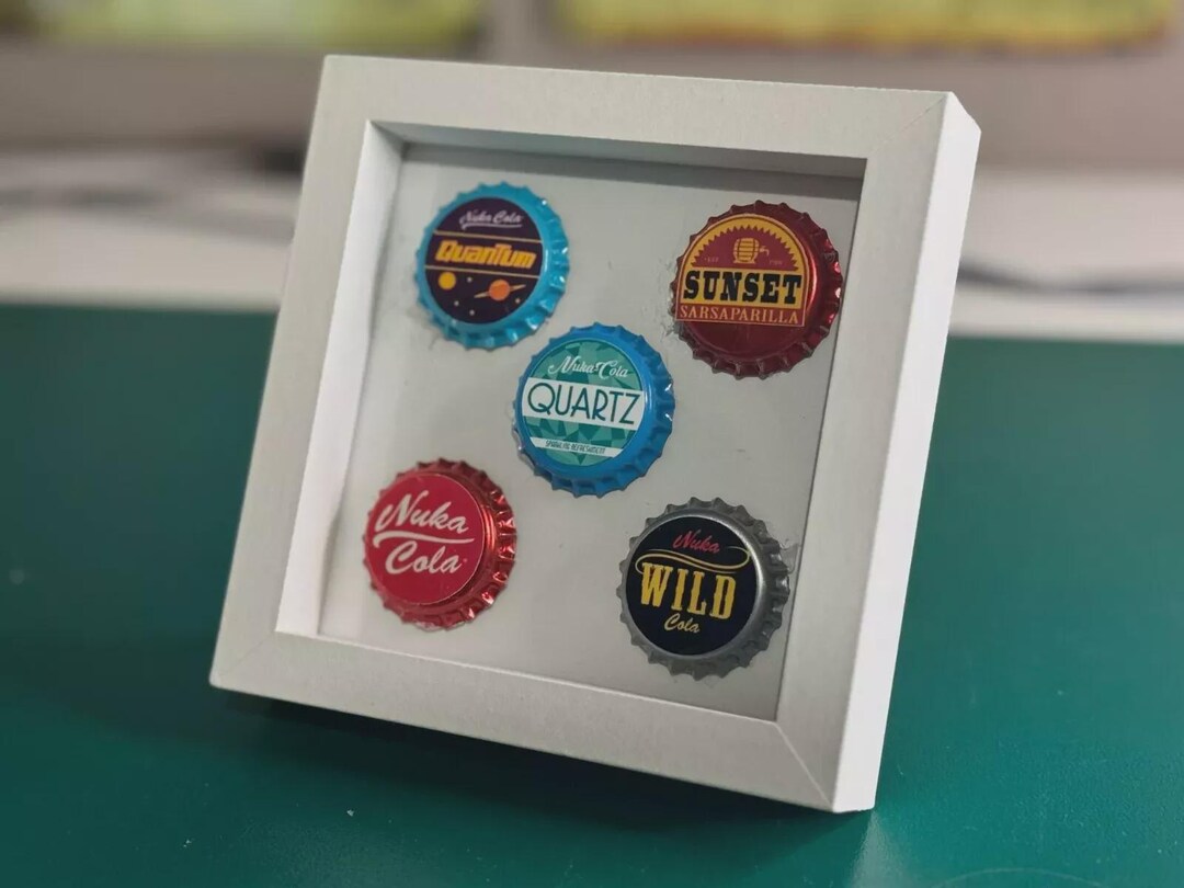 Fallout Inspired | Nuka Cola Bottle Cap Display | Wall / Desk Mount ...