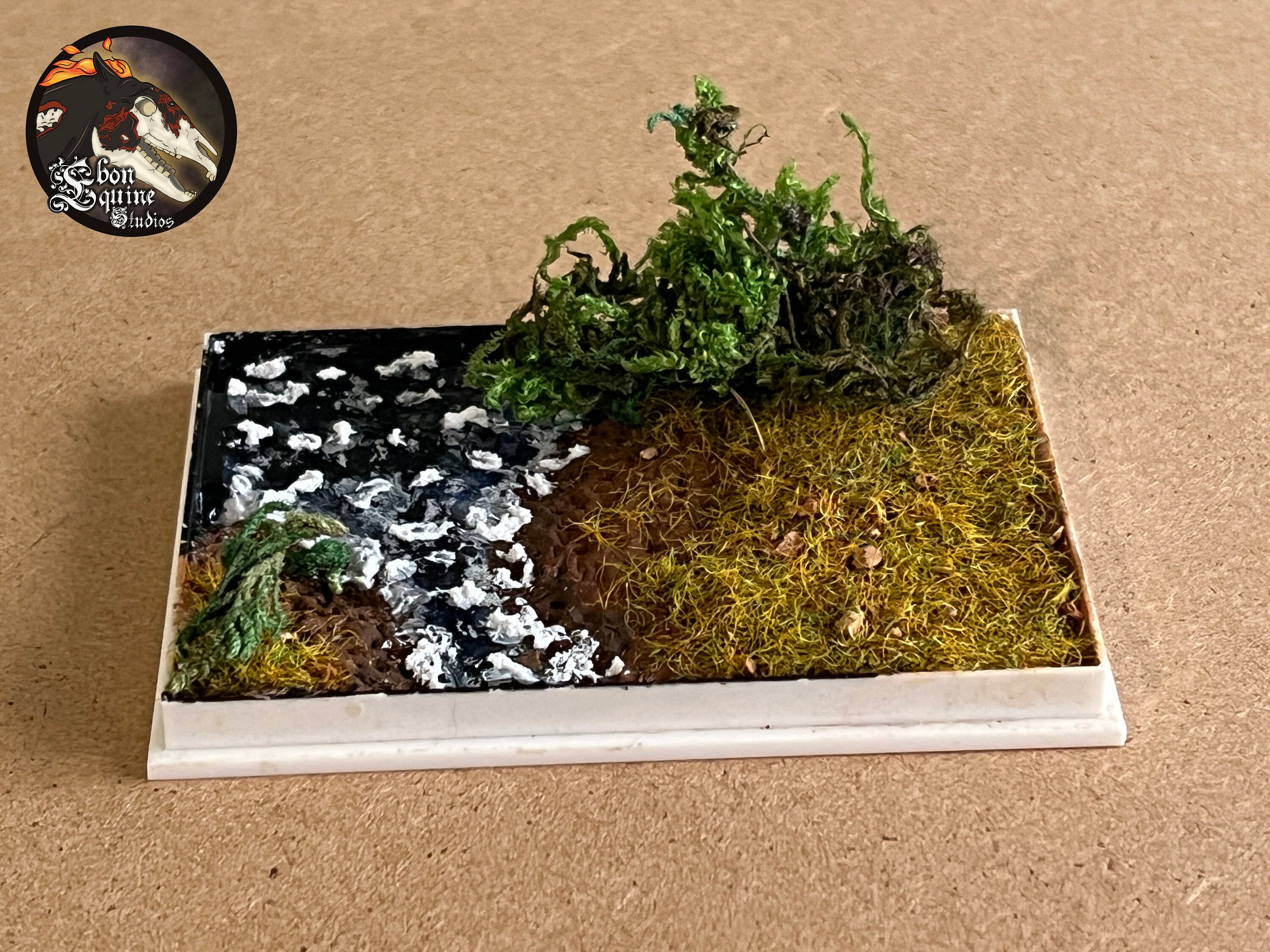Micro Mini Model Horse Diorama Display Box Stream Scene - Etsy