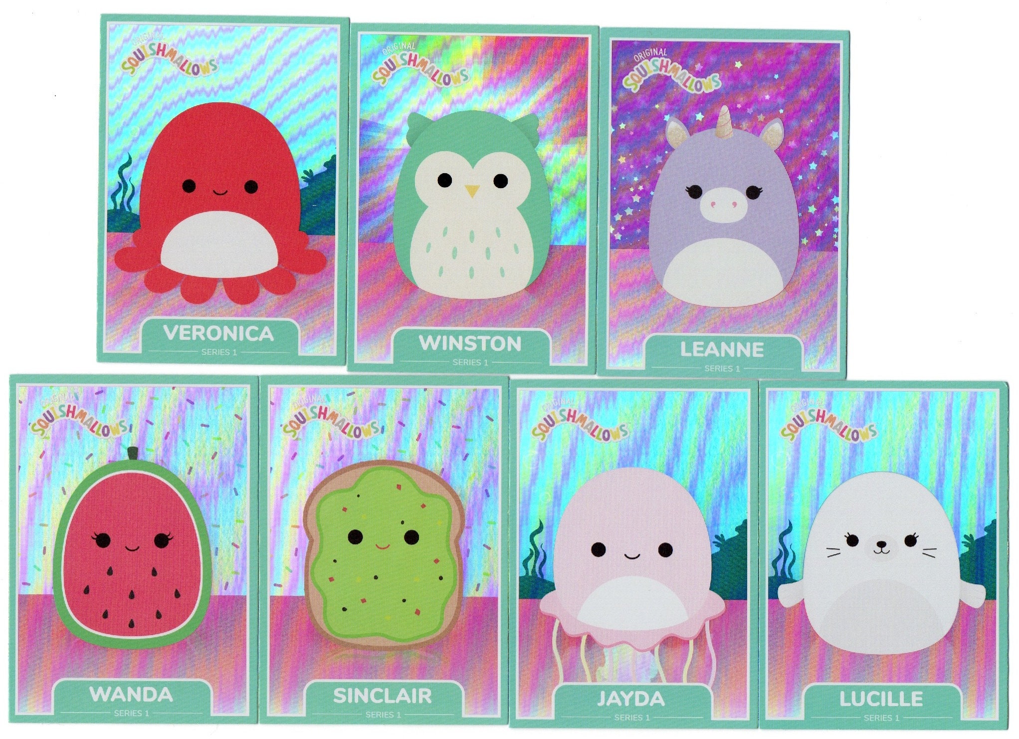 Squishmallow Trading Cards Holographic - Etsy