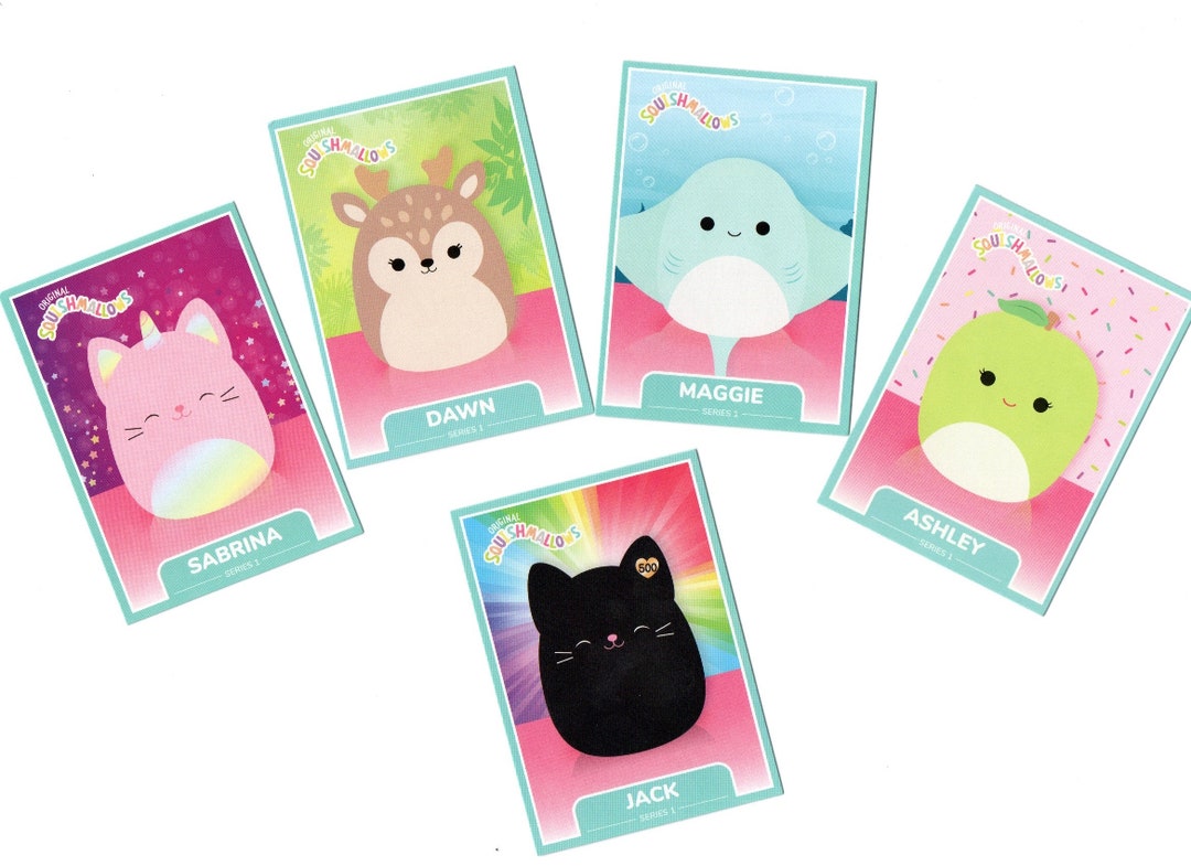 Squishmallow Trading Cards 50-100 series 1 - Etsy