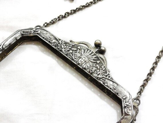 Reduced! 1920s metal purse hinges. Add your own fini… - Gem