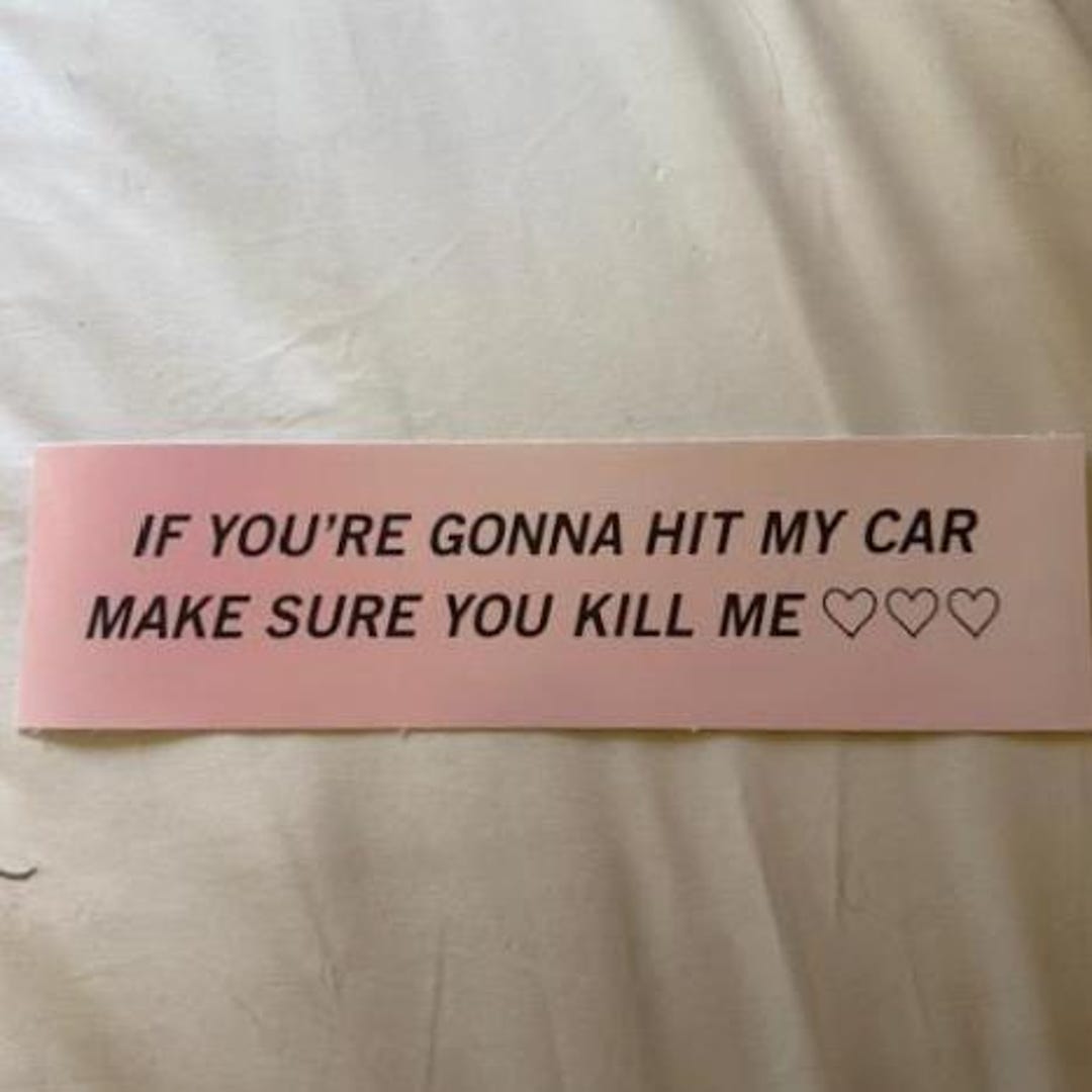 Hit Me Bumper Sticker - Etsy