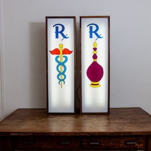 Retro Pharmacy RX Lights Vintage Wall Decor - Etsy