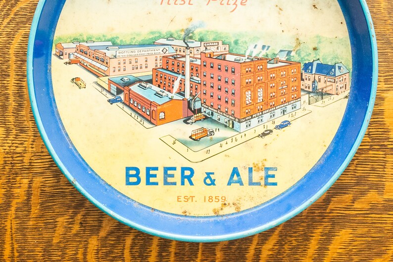 Peter Doelger Beer Tray Brewery Bar Decor Factory Graphic - Etsy