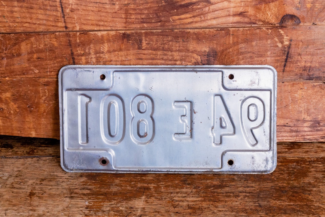 Indiana 1980s Wander License Plate Vintage Wall Hanging Decor - Etsy