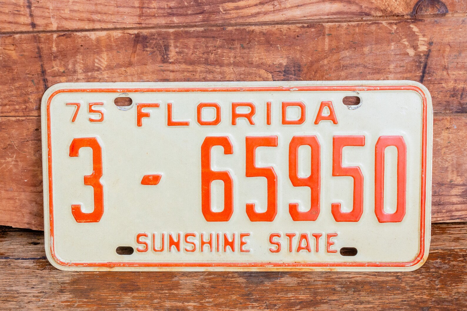 Florida 1975 License Plate Sunshine State Vintage Wall Hanging - Etsy