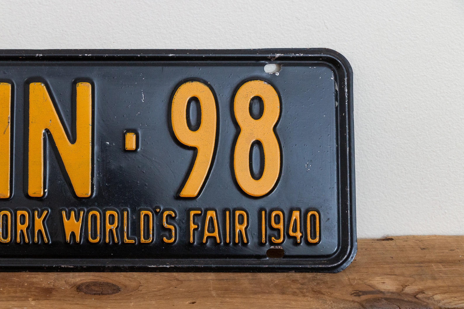 New York 1940 License Plate Vintage World's Fair MN 98 | Etsy